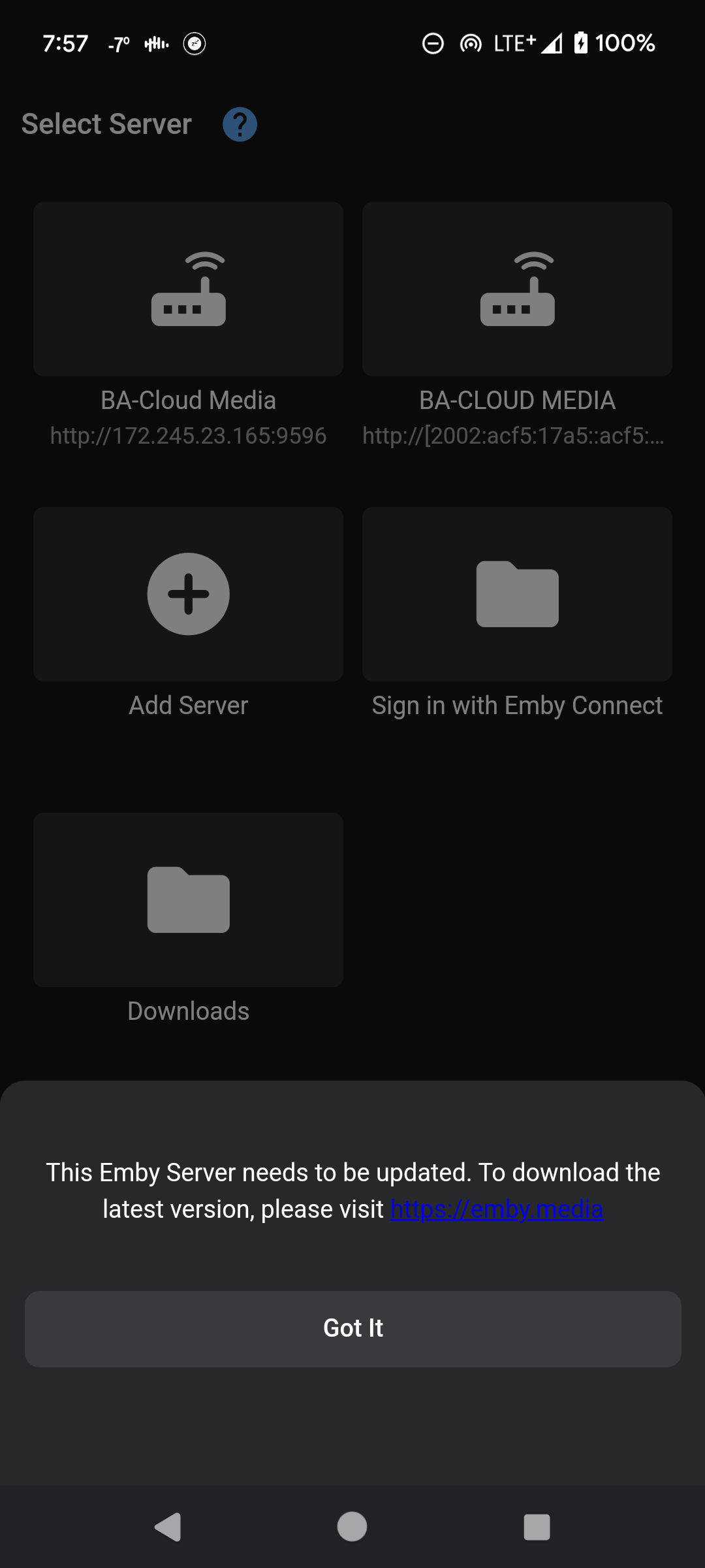 Can't connect to emby media server - General/Windows - Emby Community