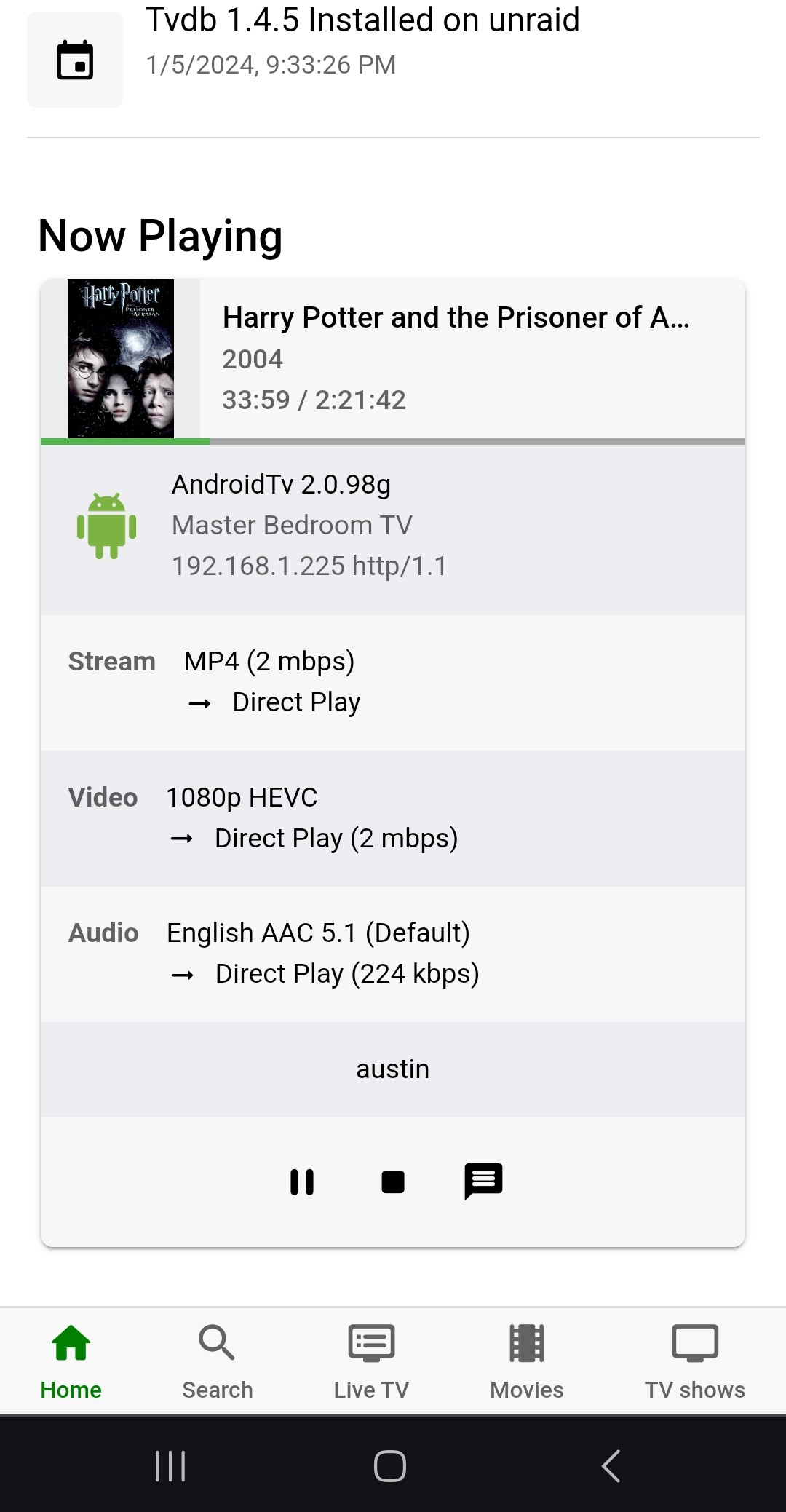 Troubleshooting my linux setup with Unraid - Stuttering - Linux - Emby Community