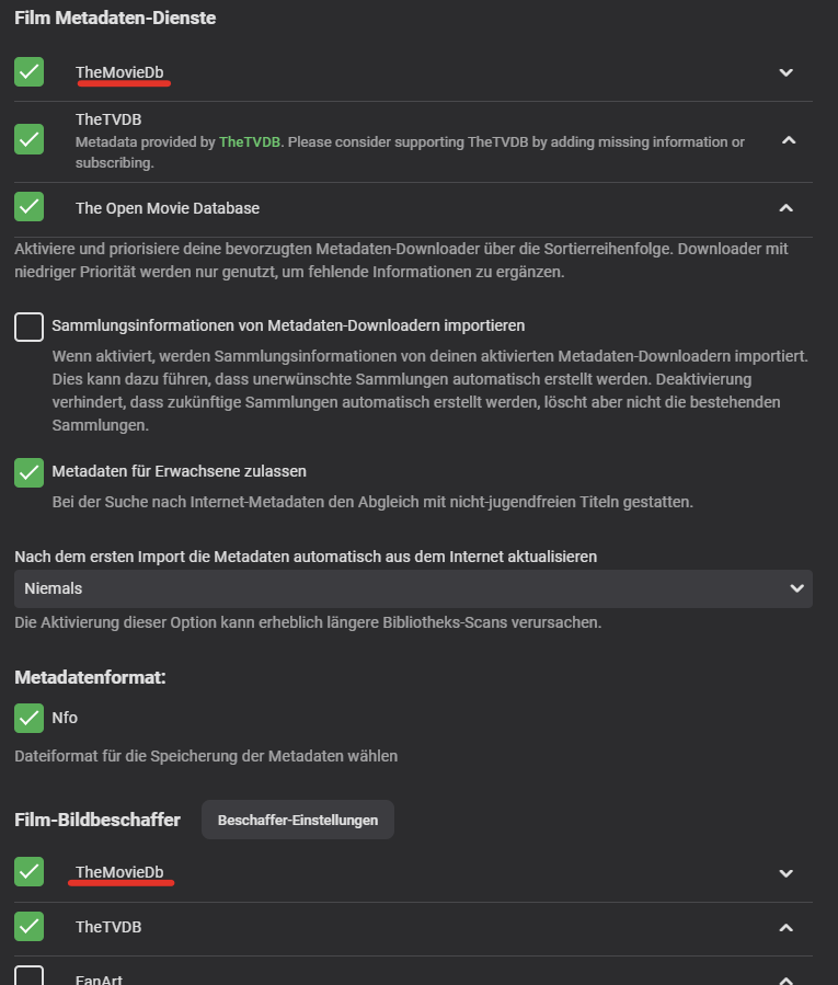 Movie metadata not using metadata download language - General/Windows ...