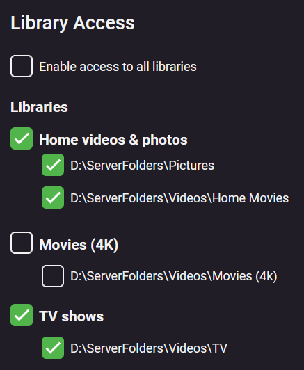 File path checkboxes for user library access - General/Windows - Emby ...