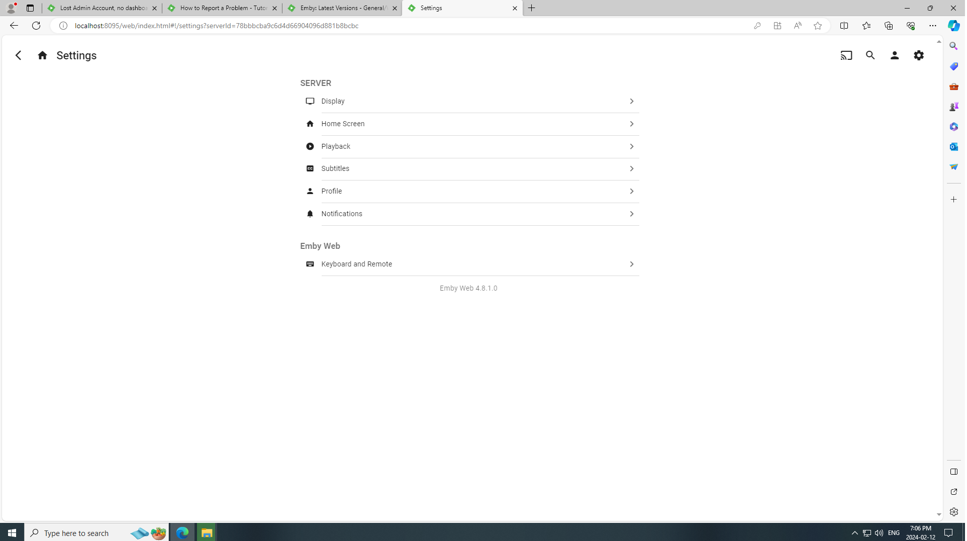 Lost Admin Account, no dashboard available - General/Windows - Emby ... Lost Admin Account, no dashboard available - General/Windows - Emby ...