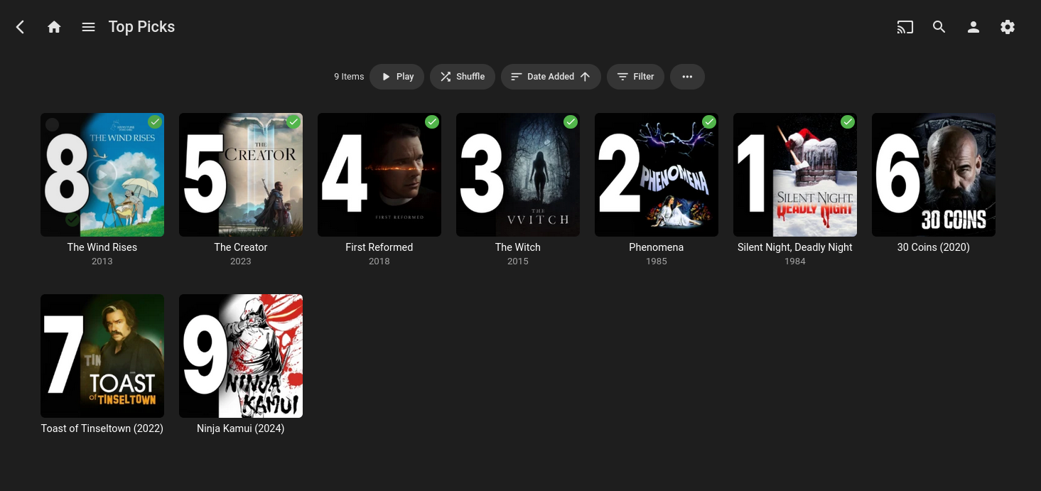 Top Picks support thread - Page 52 - Plugins - Emby Community