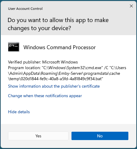 Kaspersky flagging EmbyServer.exe as PDM:Trojan.Win32.Gen - General/Windows - Emby Community