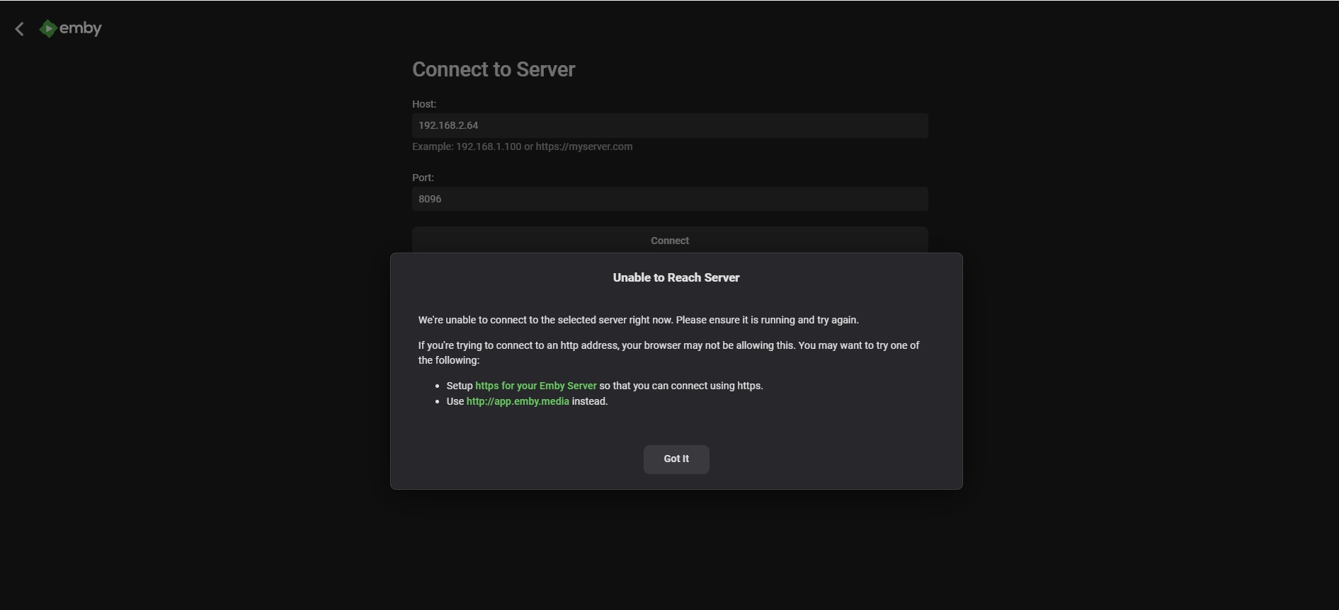 Can t Connect To Server Via Web App On The Server s Machine Web App