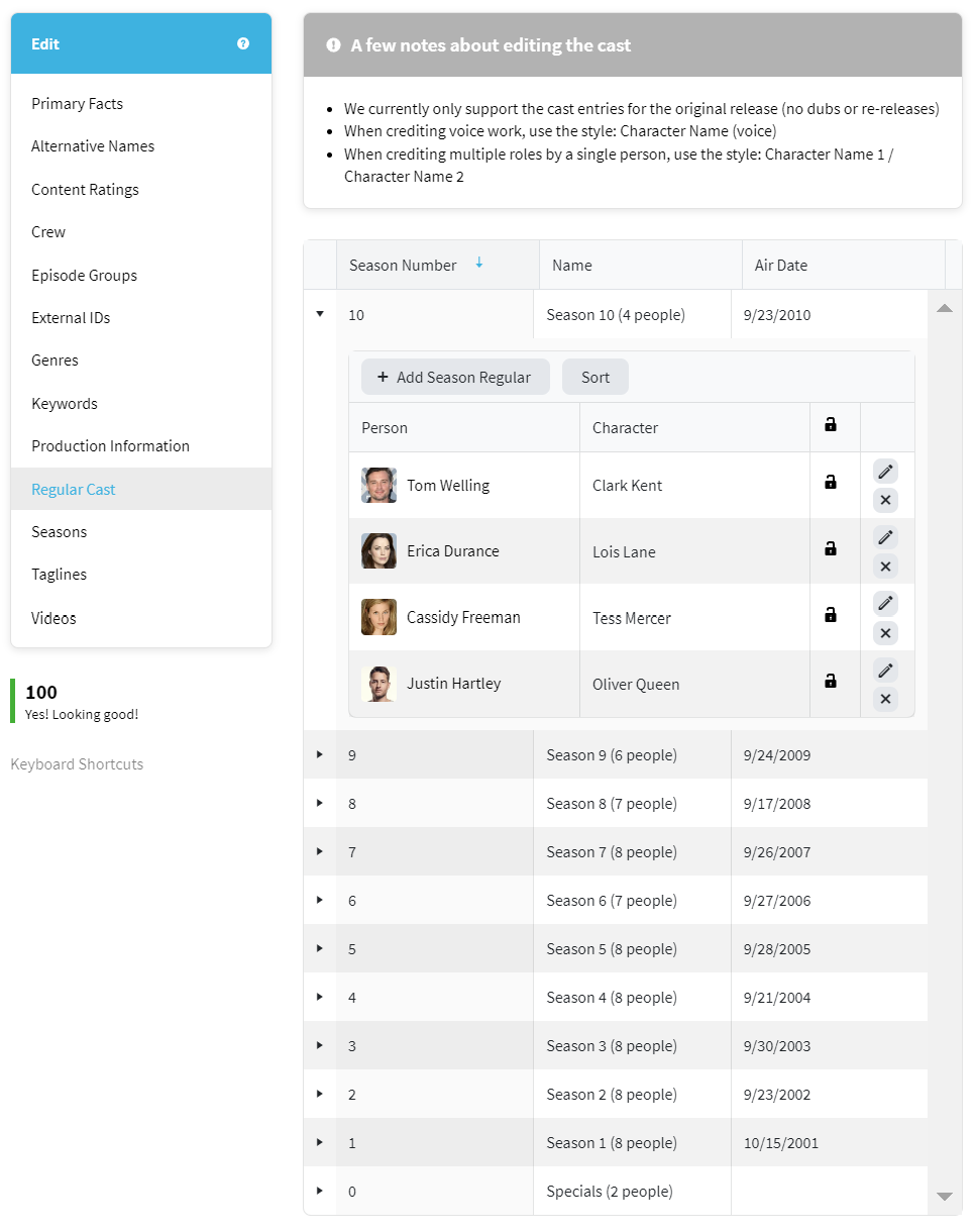 Some TV Shows Only Show a Few Cast Members - General/Windows - Emby ...
