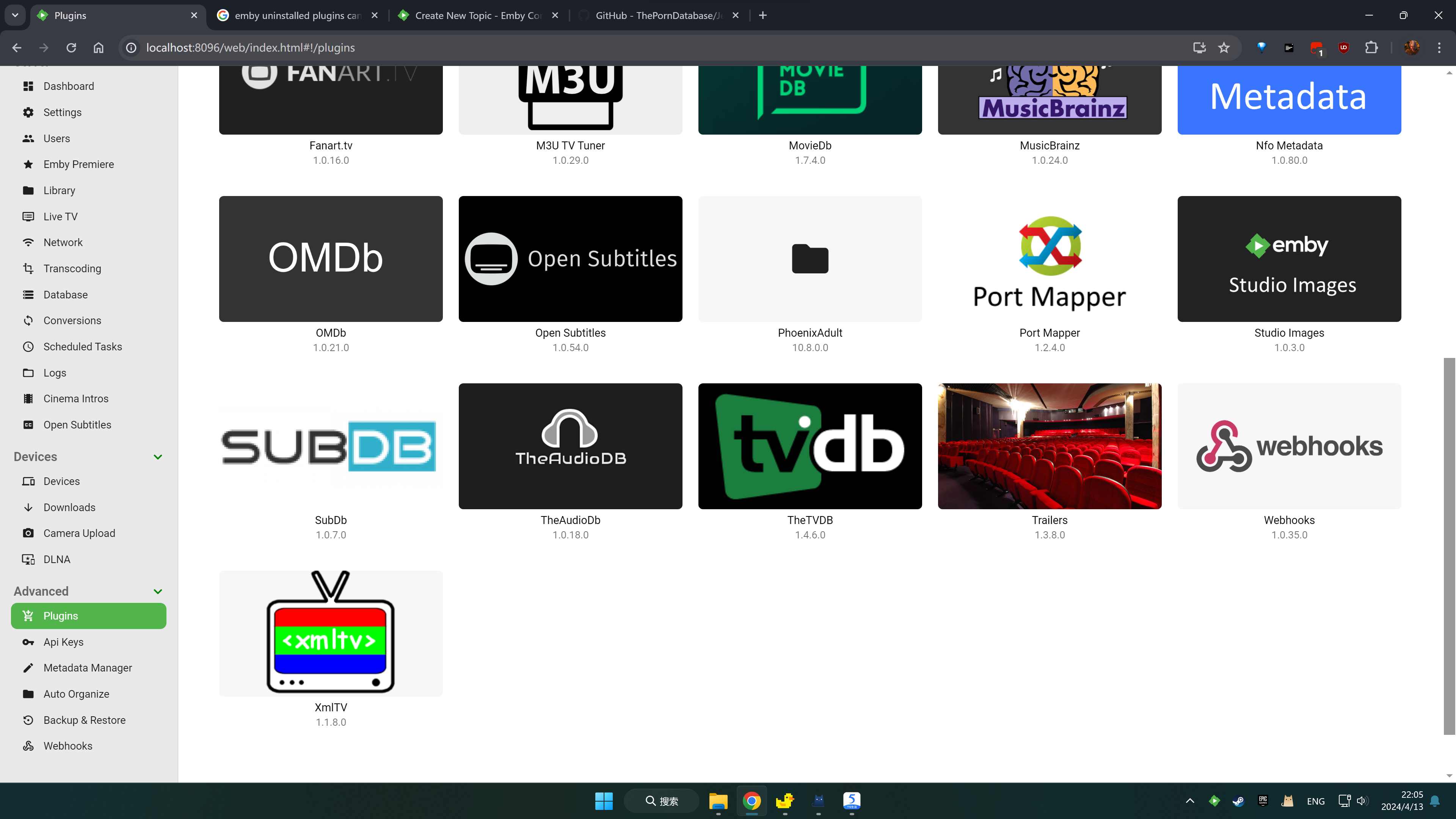 Unabled to reinstall 3rd-party plug-in - Plugins - Emby Community