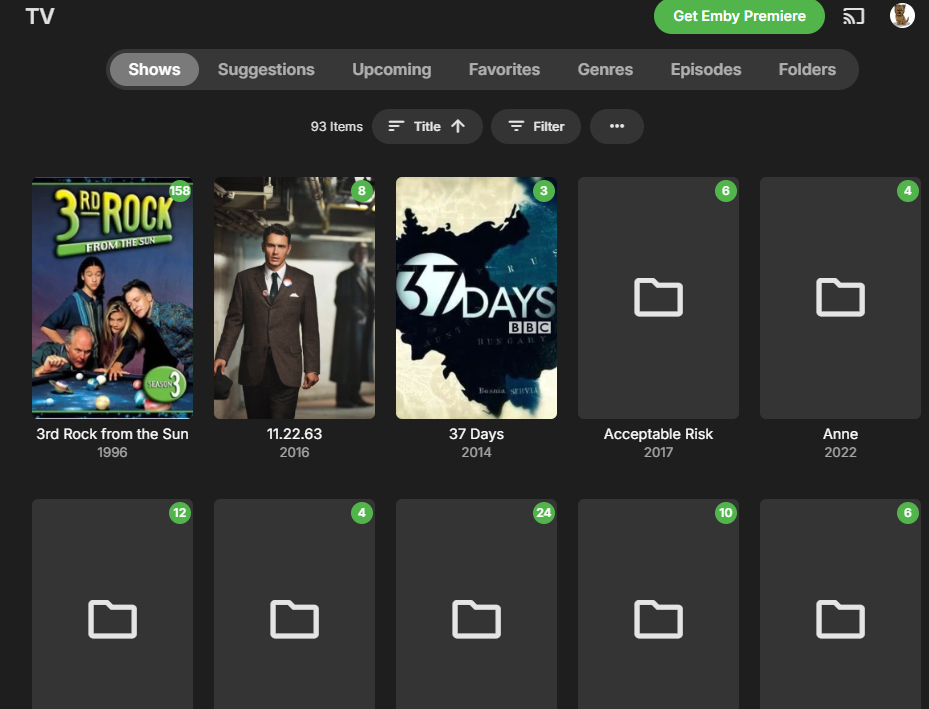 Art for TV Shows and Movies - General/Windows - Emby Community