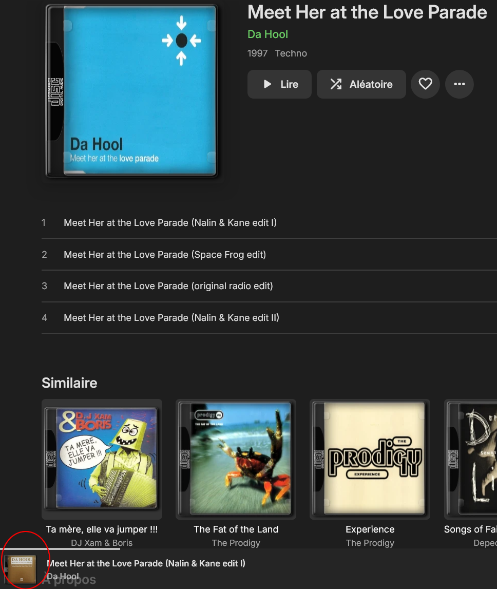 changing music album cover not change recursively the songs cover ...