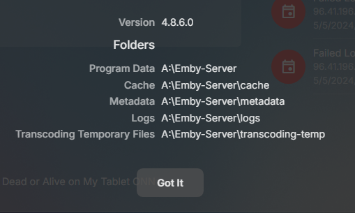 Portable server missing config? Settings lost - General/Windows - Emby Community