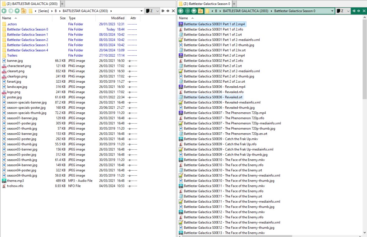 Losing my mind with Battlestar Galactica - General/Windows - Emby Community