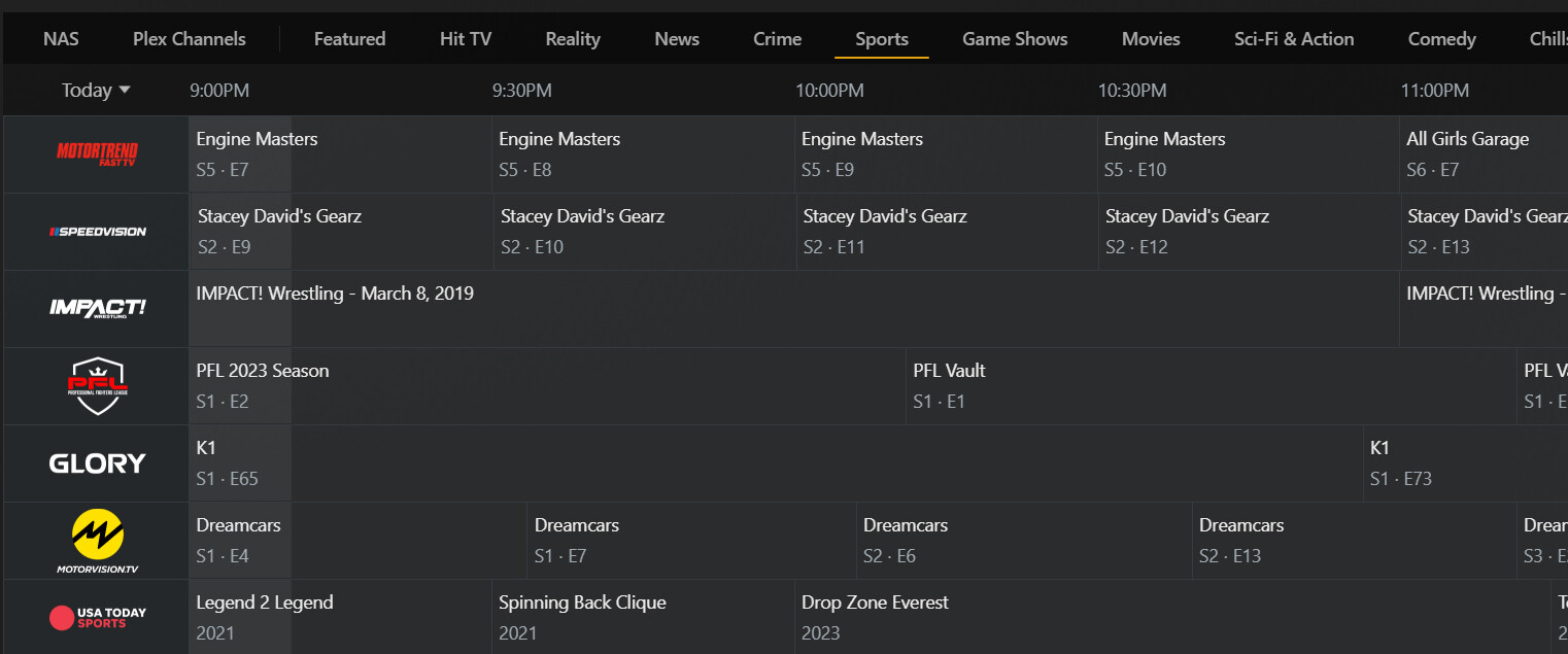 Live TV - Grouping Categories on Guide view - Feature Requests - Emby ...