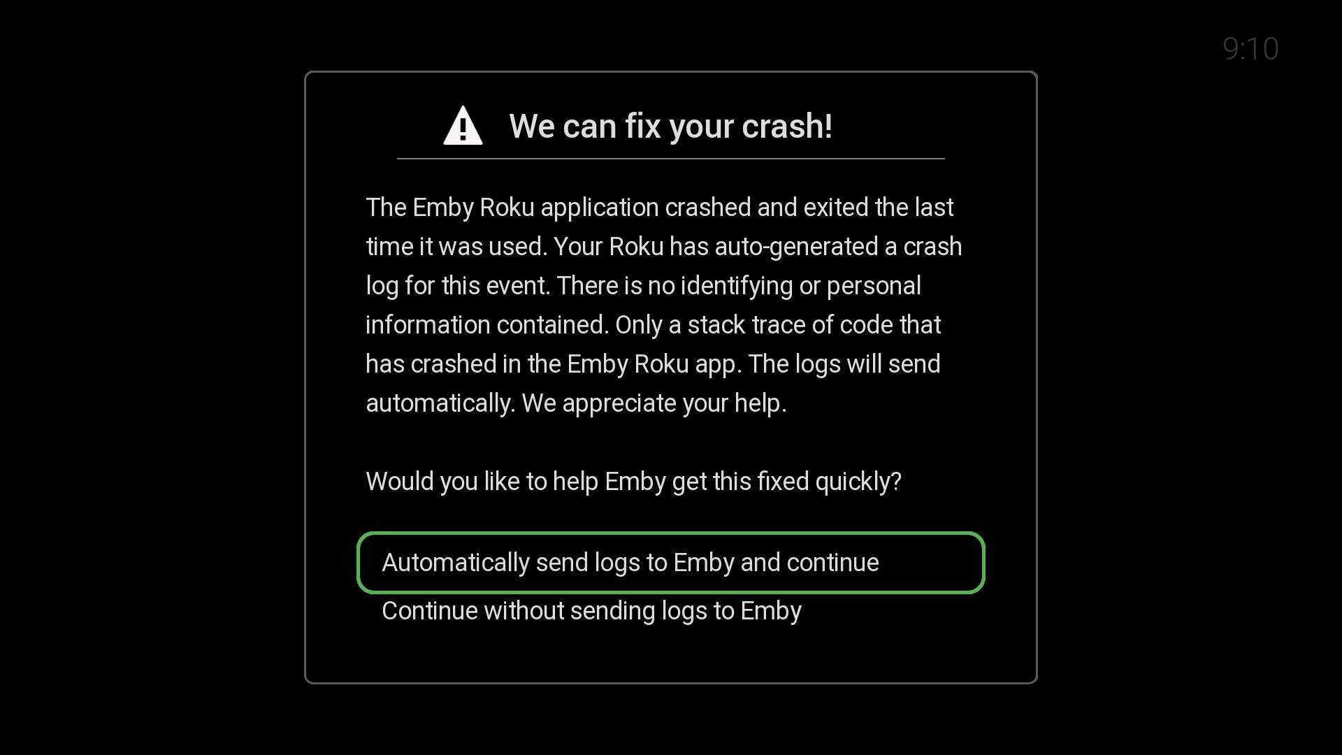 Emby app crashing - Roku - Emby Community