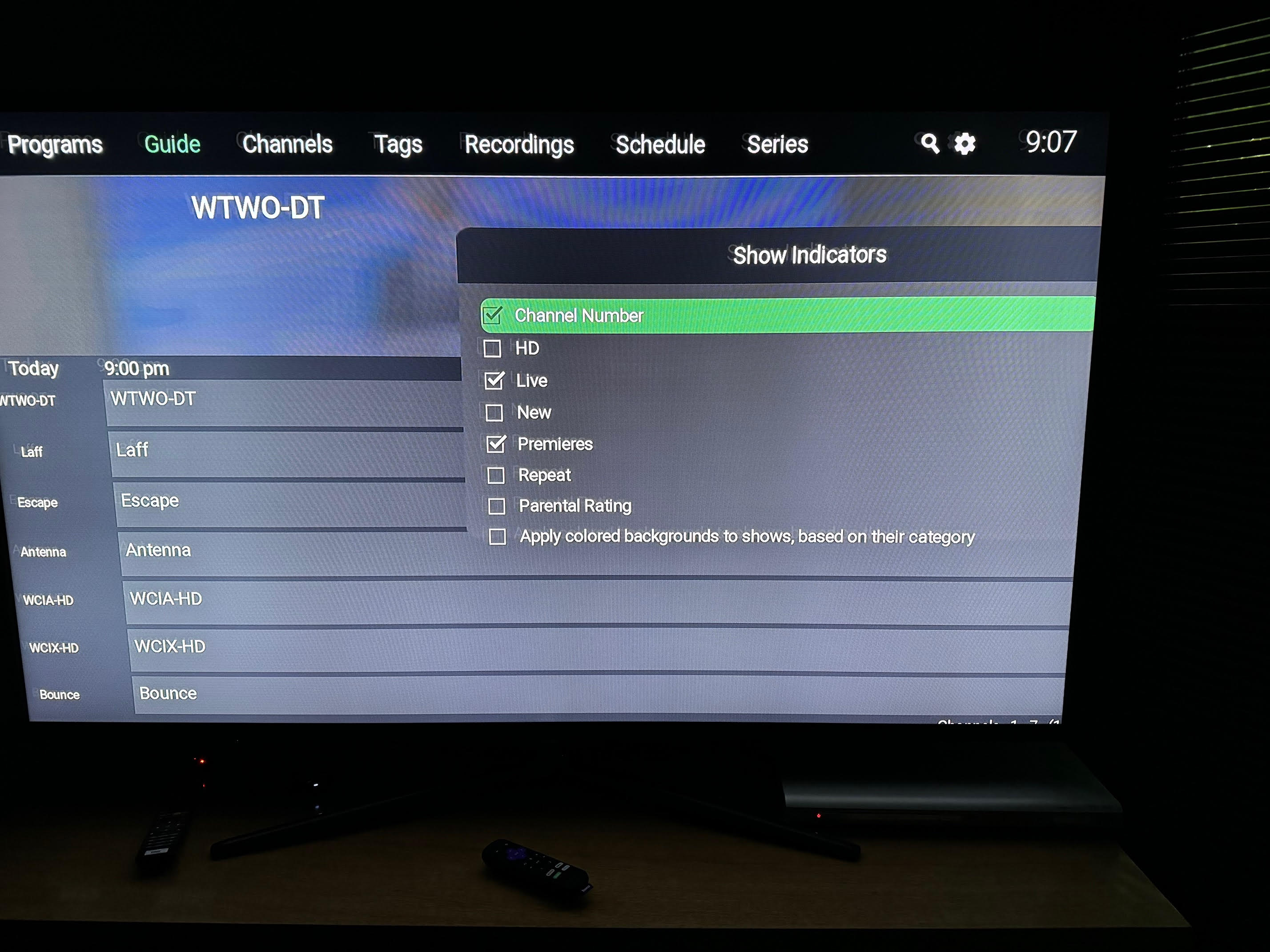 channel numbers are missing in guide - how do I get them back ...
