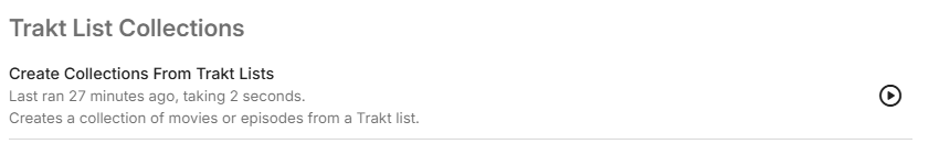 Test - Trakt List To Collections - Plugins - Emby Community