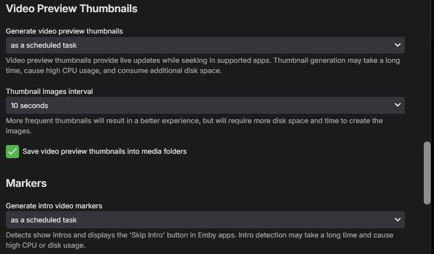 Remove Chapters Thumbnails for TV shows - General/Windows - Emby Community