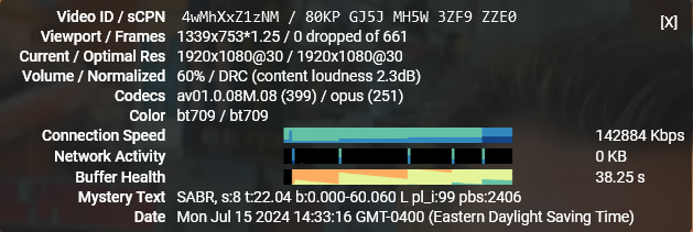 Buffer Health and Other Troubleshooting Details in "Stats for Nerds" - Feature Requests - Emby ...