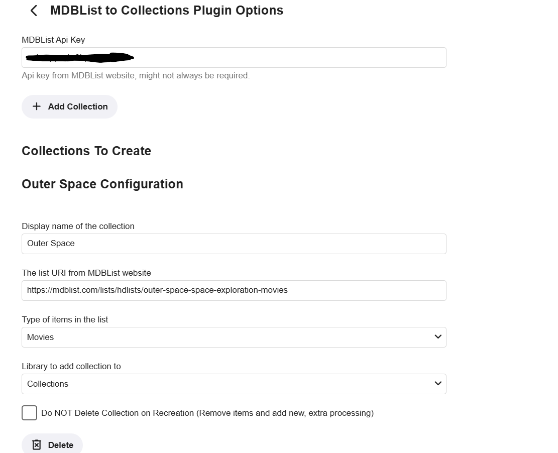 Test - MDB List to Collections - Plugins - Emby Community