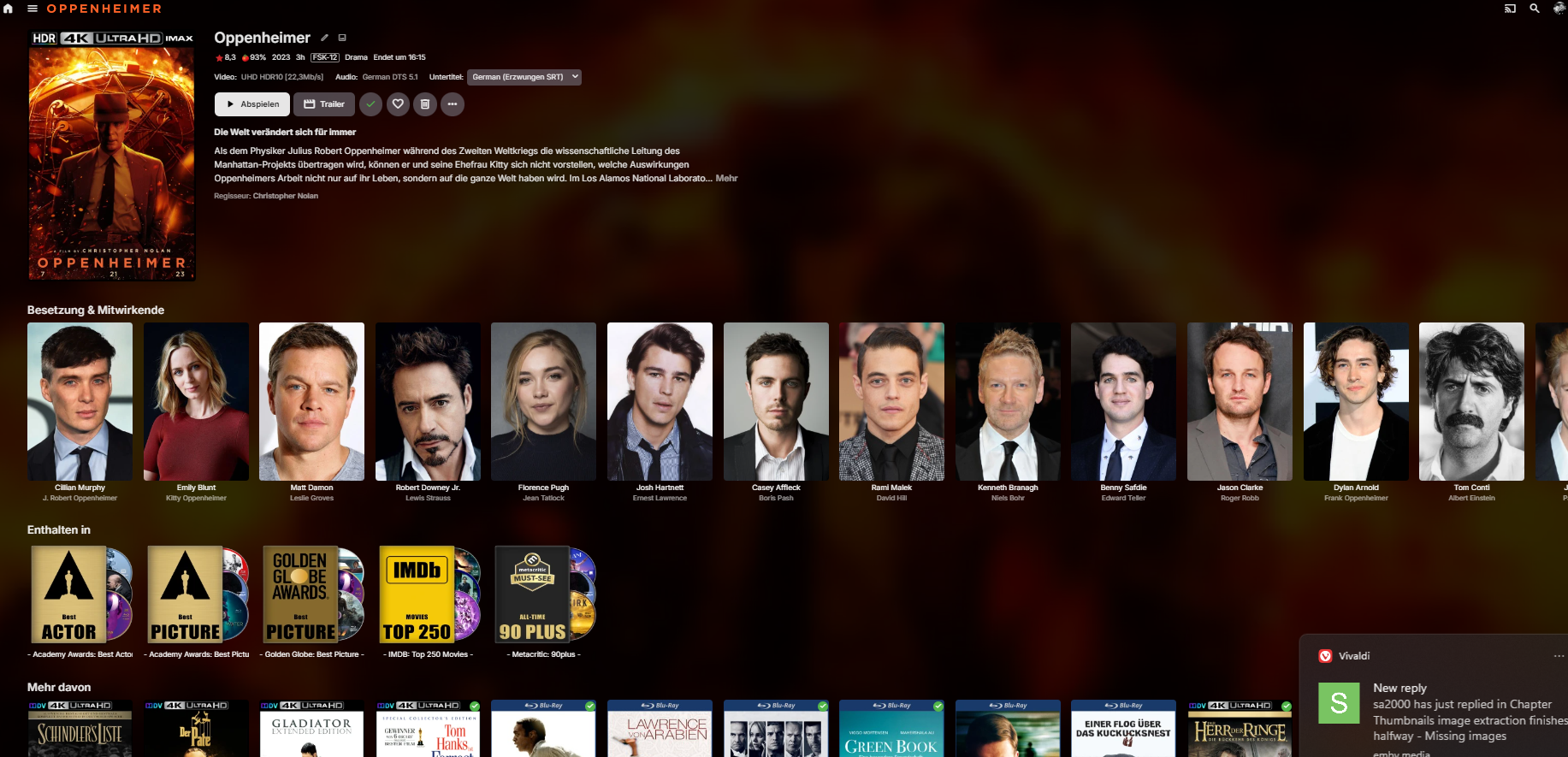 Chapter Thumbnails image extraction finishes halfway - Missing images - General/Windows - Emby ...