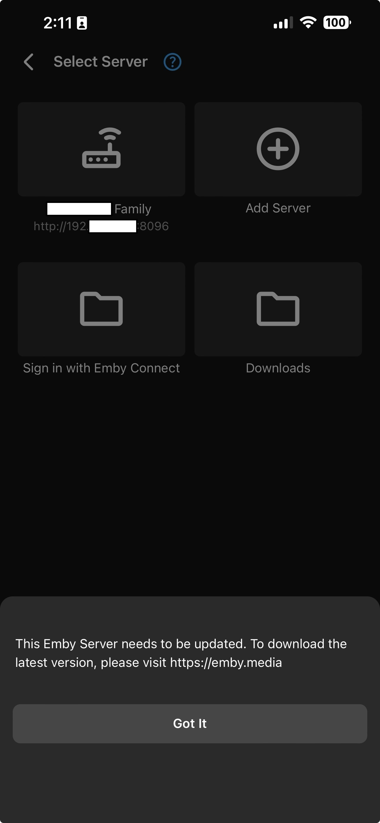 Can't connect devices (iOS + Android TV) to Emby Server - General/Windows - Emby Community