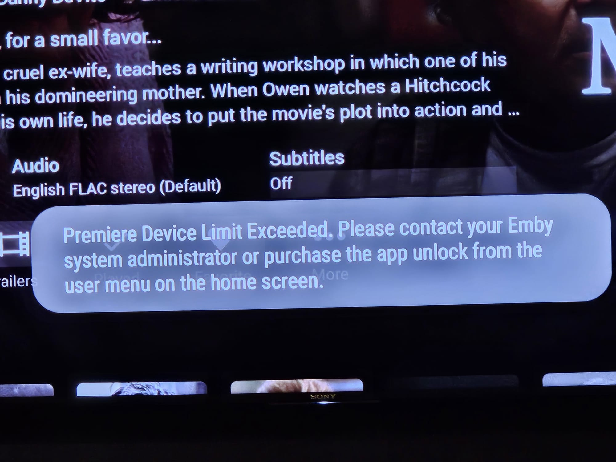 Premiere device limit exceeded. - Android TV / Fire TV - Emby Community