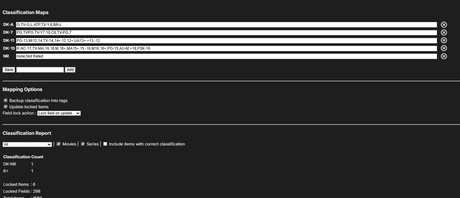 Classification Mapper - Page 2 - Plugins - Emby Community
