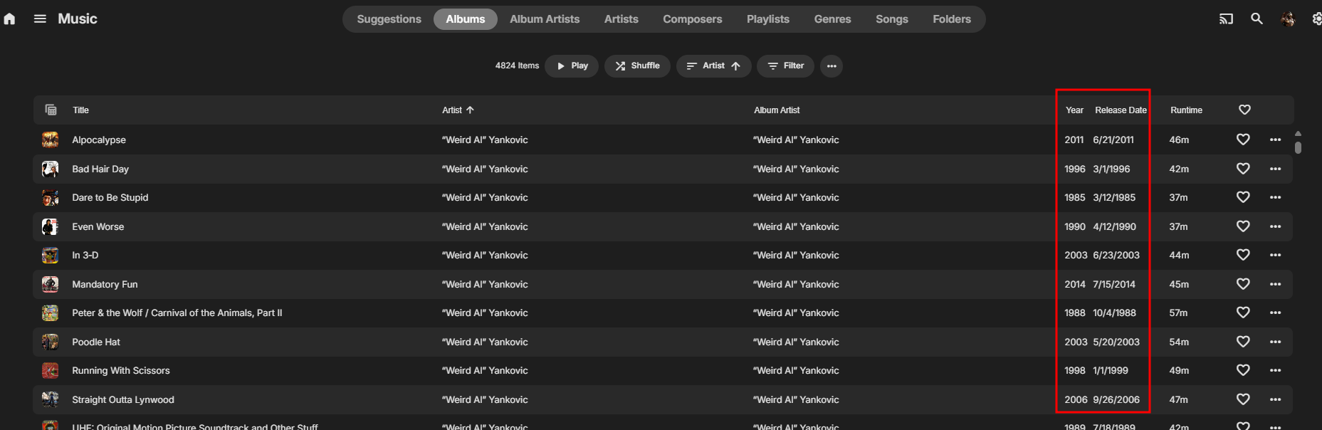 Playlists - Sort Songs, Albums, etc. - Feature Requests - Emby Community