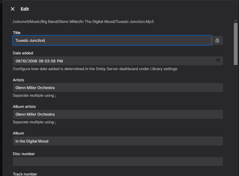 Feature Request: EMBY Meta Tags Embed to OS File Logical Level - Feature Requests - Emby Community