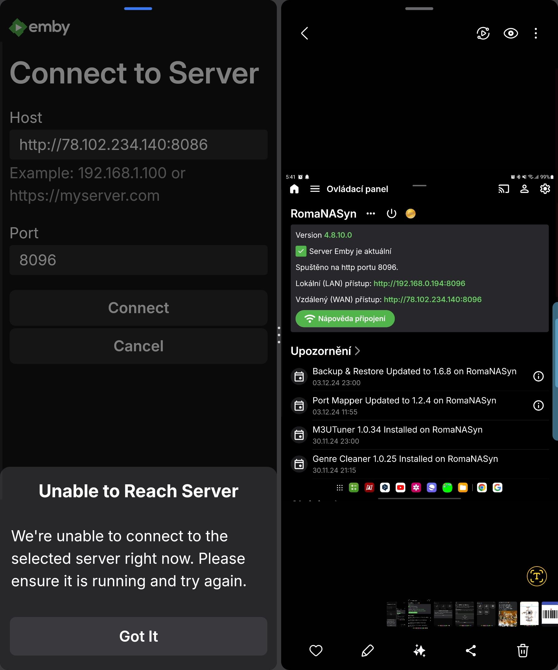 Emby remote connection does not work . - Synology - Emby Community