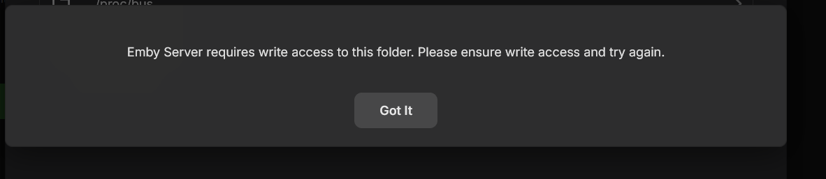 Transcoding folder does not have write permission - Linux - Emby Community