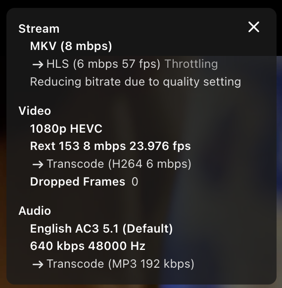 Emby transcoding because 'bitrate exceeds limit' - Synology - Emby Community