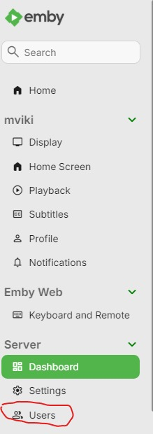 User Settings - General/Windows - Emby Community