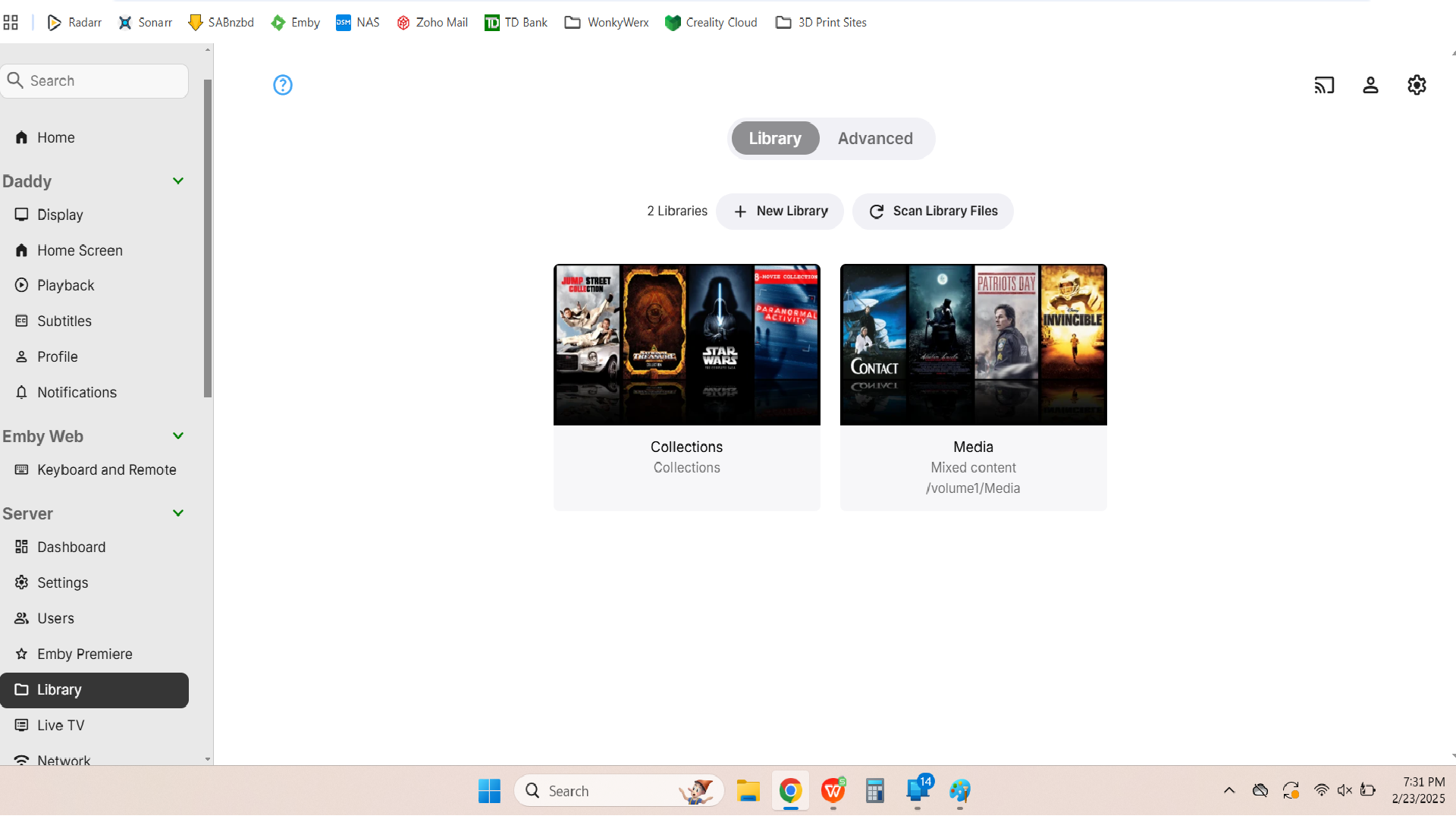 Updated and lost Movies - Synology - Emby Community