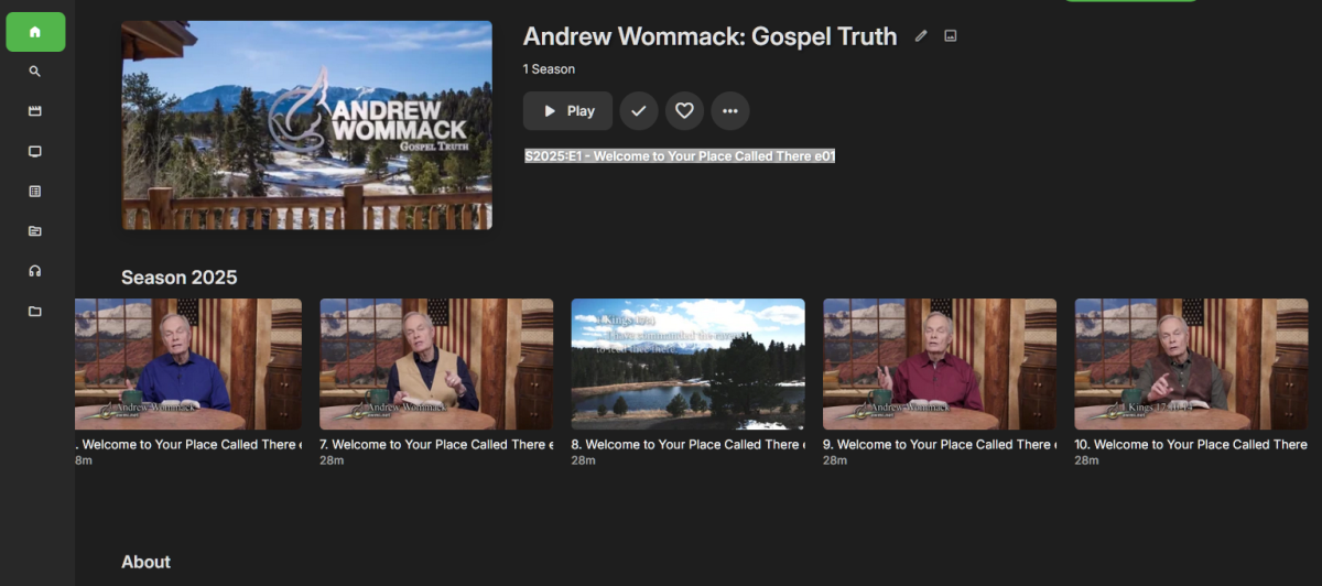 How to name series not showing on IMDB or TVDB Andrew Wommack - General/Windows - Emby Community