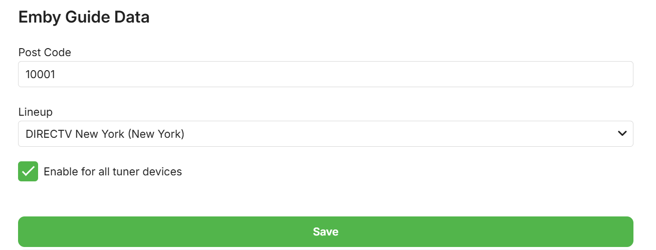 East/West coast guide the same - Emby Provided Guide Data - Emby Community