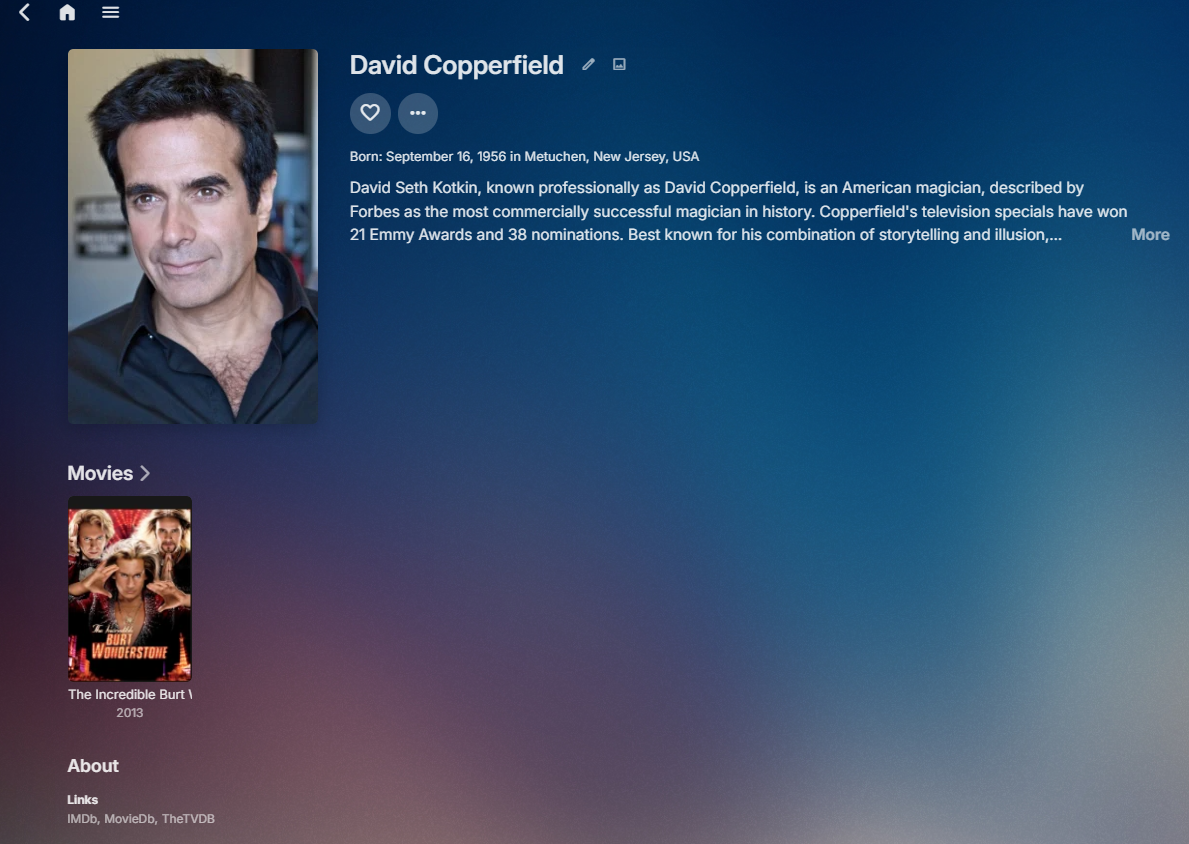 Matching actors correctly. - General/Windows - Emby Community