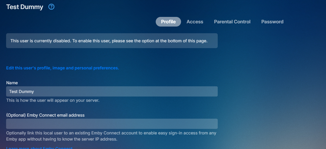 Password Reset - General/Windows - Emby Community