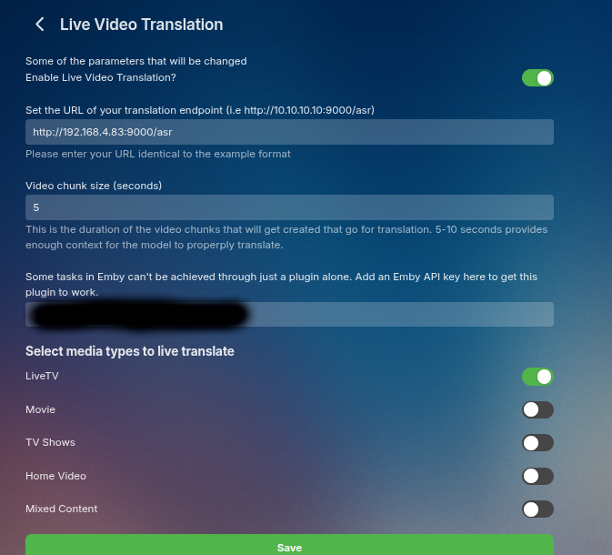 Live-Video-Translation Plugin Beta using OpenAI Whisper - Plugins - Emby Community