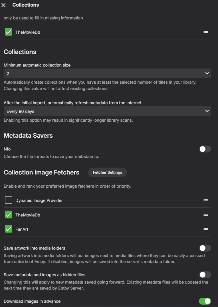 Fresh install - Blank Collections - General/Windows - Emby Community