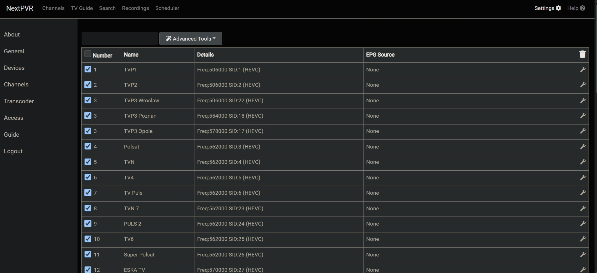 There are no live TV channels - NextPVR - Emby Community