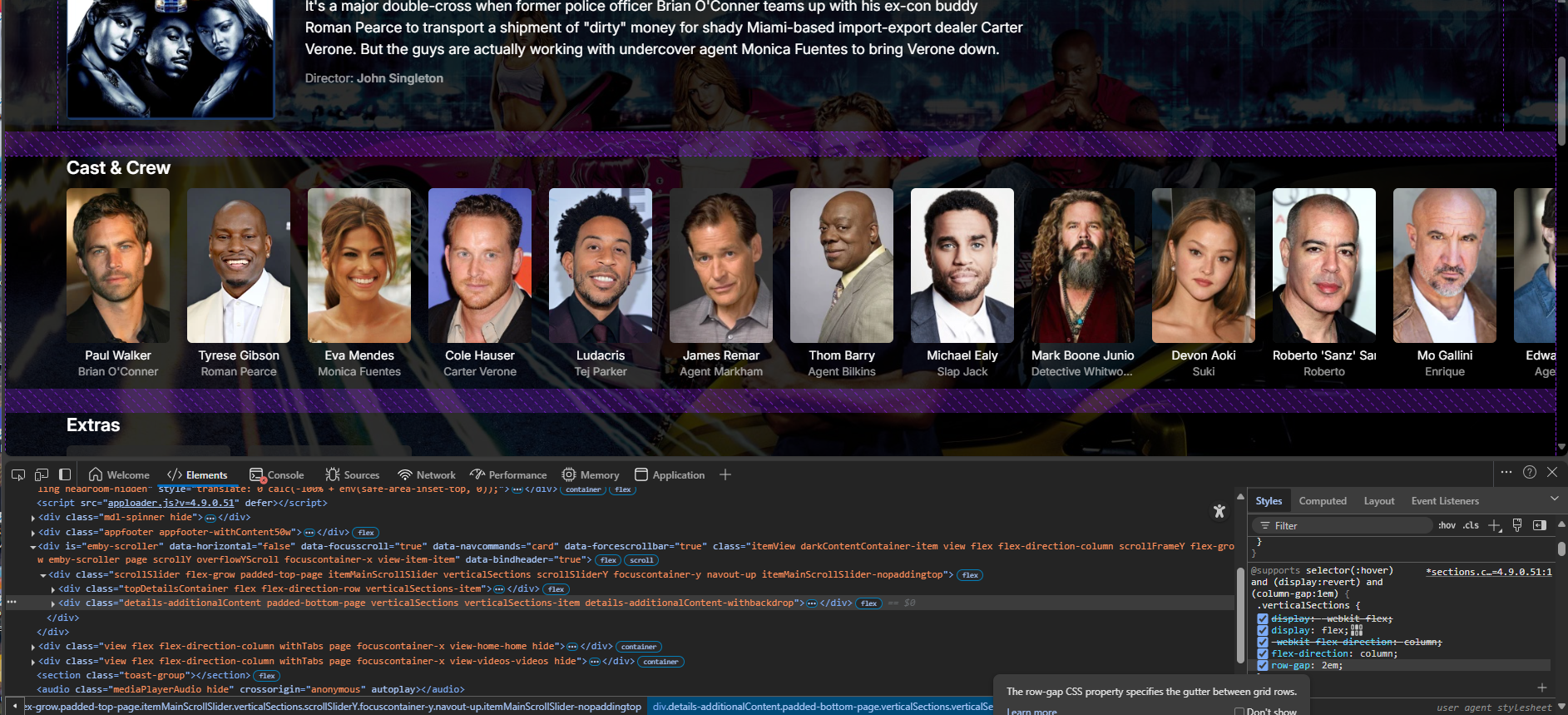 Fixing media info gaps - Web App CSS - Emby Community