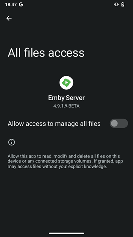 Emby can't access external storage! - Android Server - Emby Community