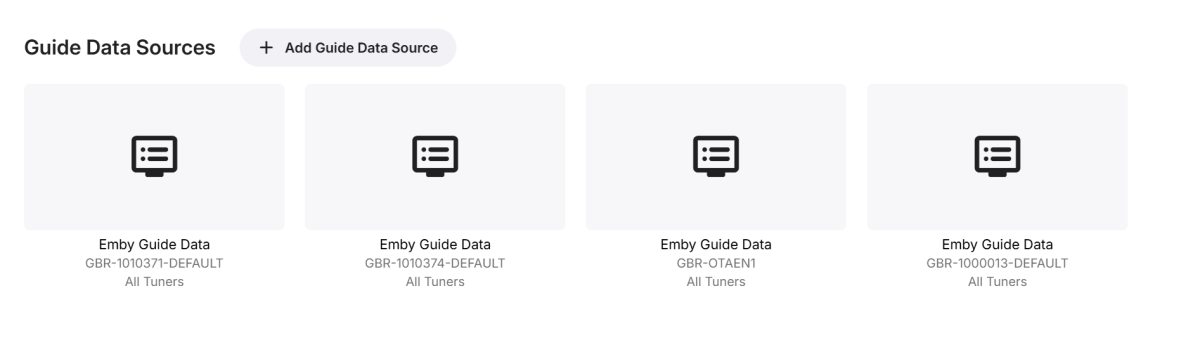 How many days on average does Emby Guide Data cover for UK/US? - Emby Provided Guide Data - Emby ...