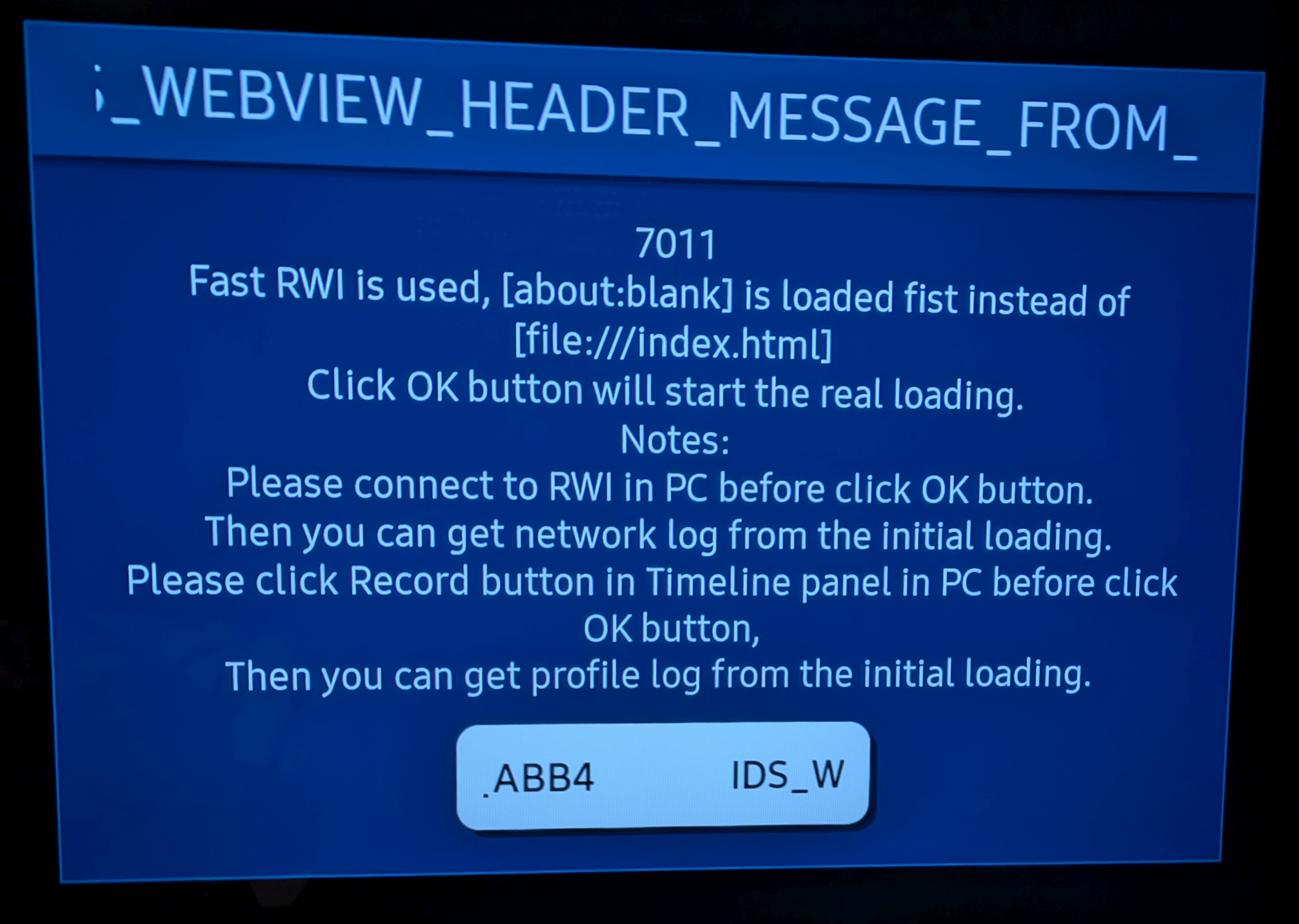 Fast RWI Message at startup - Samsung Smart TV - Emby Community