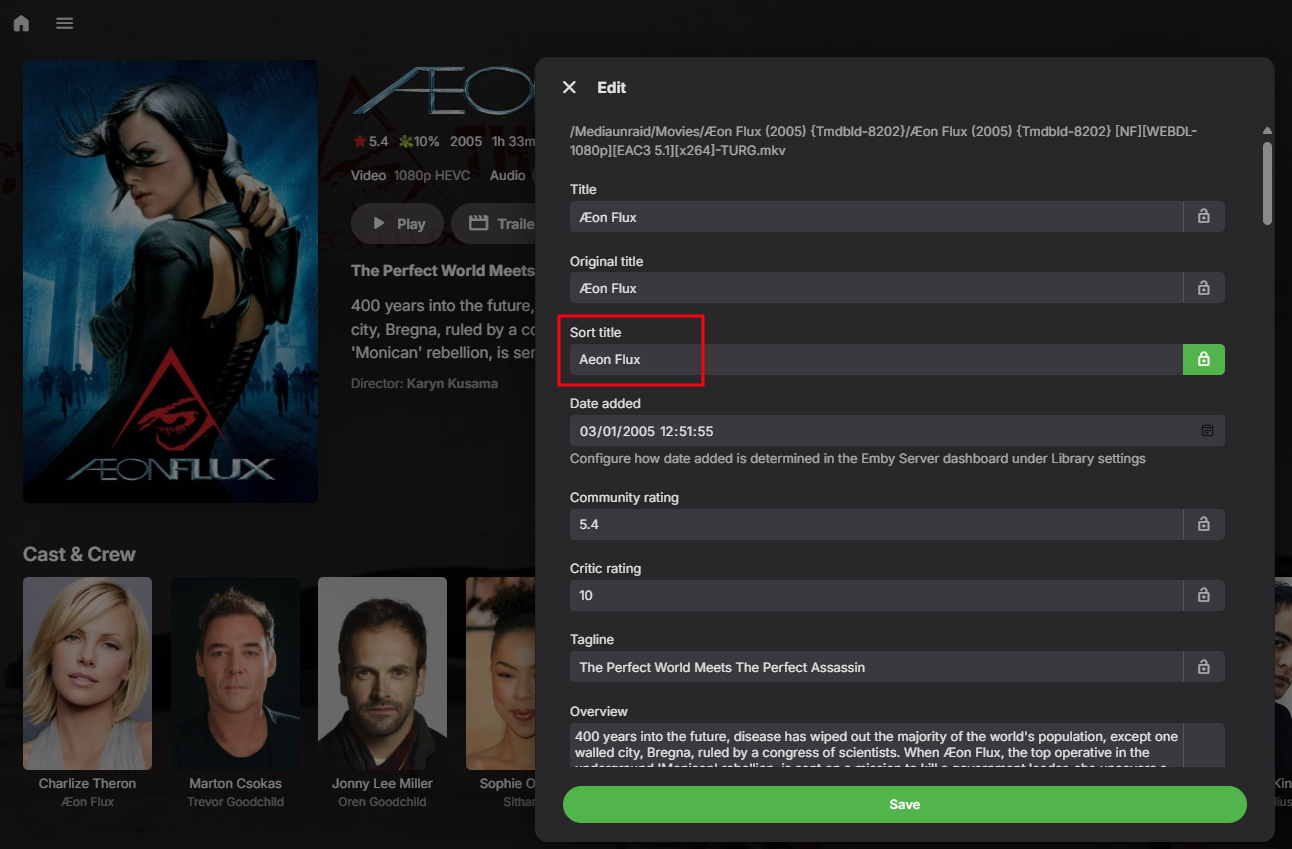 Jump List in Movies - General/Windows - Emby Community