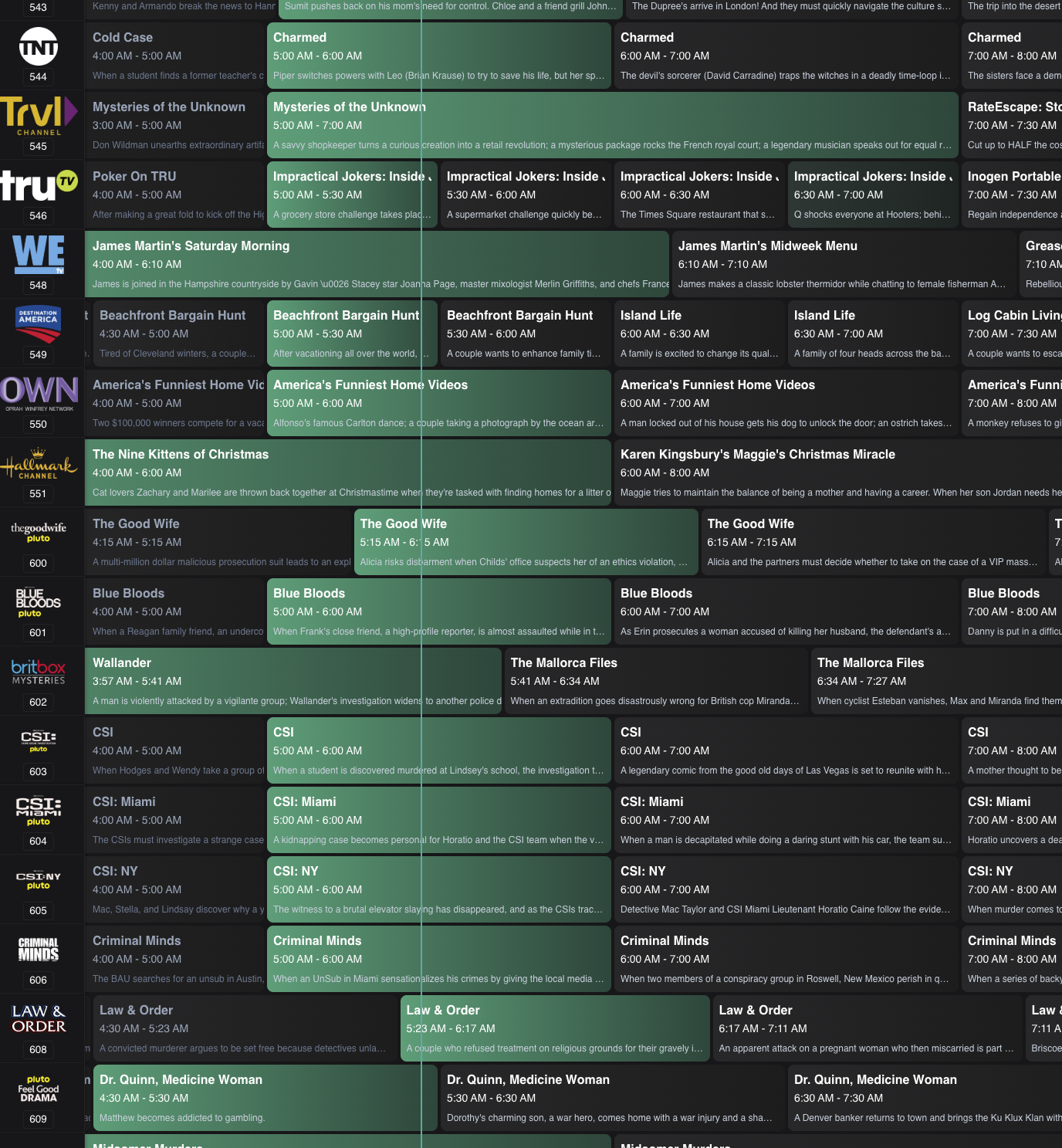 Live TV Guide Grid - Current Show Color? - Feature Requests - Emby ...
