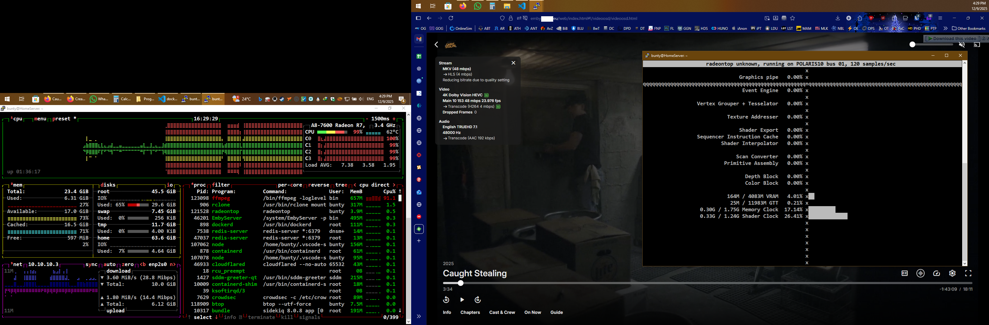 AMD RX570 Hardware Transcoding – GPU Decode Works, Encode Still Using ...