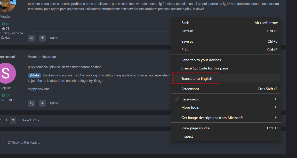 Emby for LG WebOS v1.0.49 fails before playback. (Before the update ...